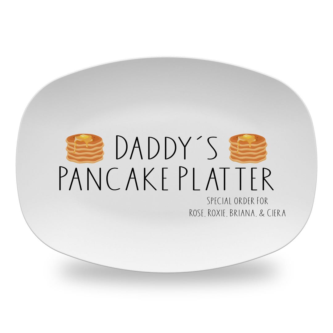 Custom Personalized Pancake Platter, Plate for Breakfast or Brunch ...