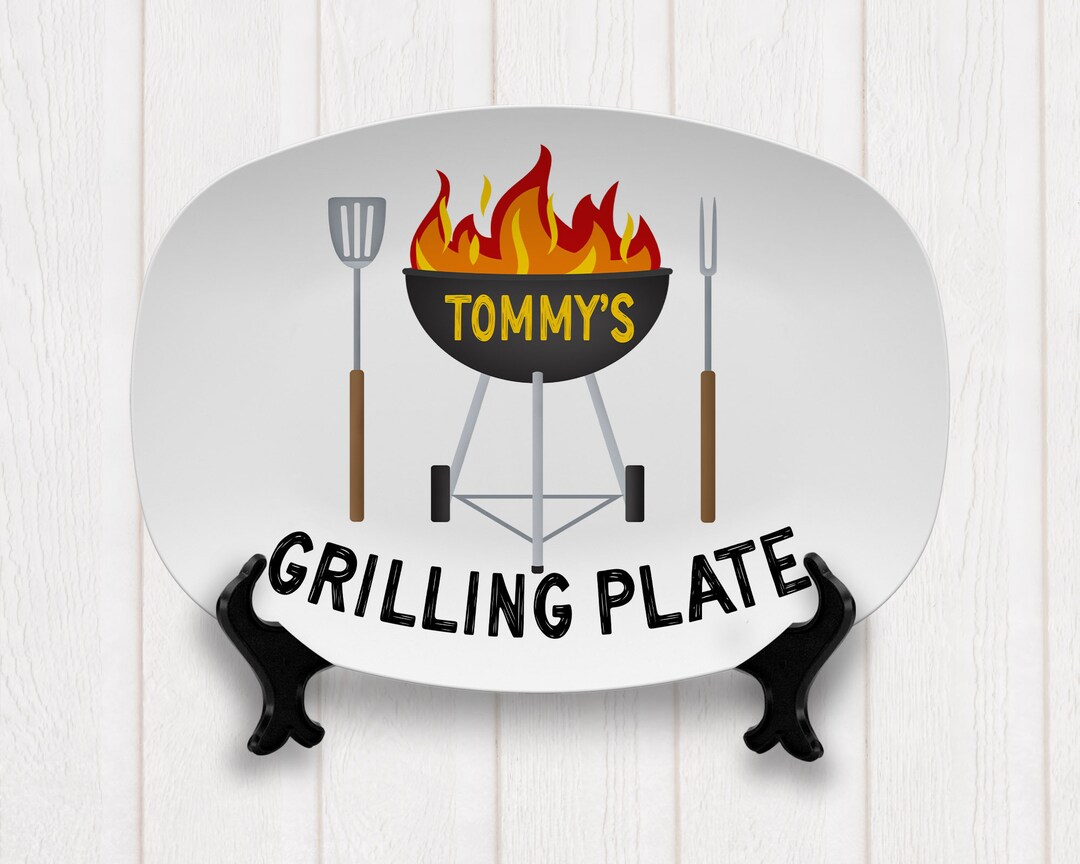 Personalized Grilling Platter, BBQ Grill Plate With Name, Custom ...