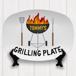 Personalized Grilling Platter, BBQ Grill Plate With Name, Custom ...