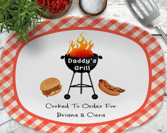 Personalized BBQ Platter Custom Grilling Plate | Etsy