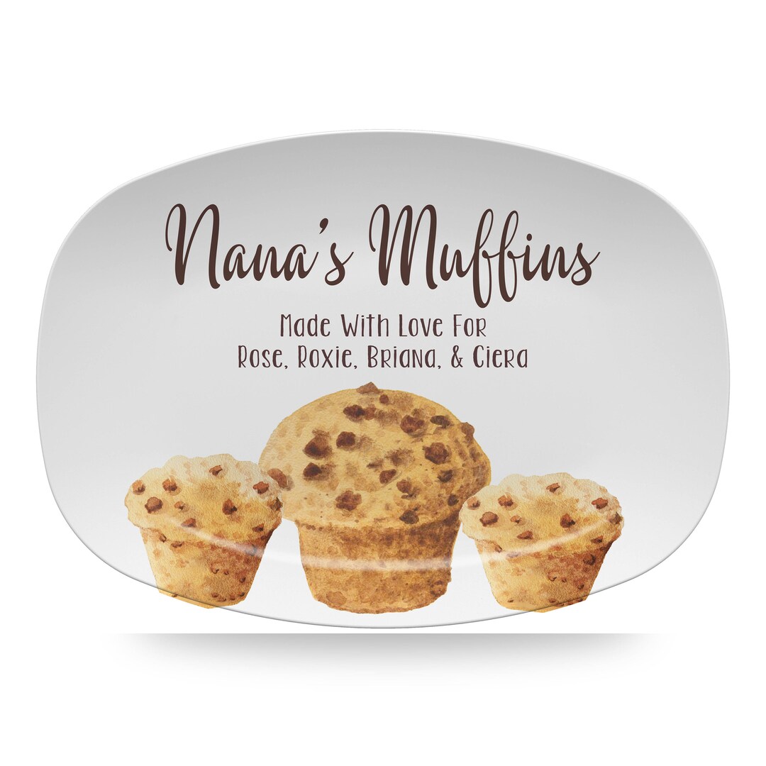 Personalized Muffin Platter With Kid's Name, Brunch Platter, Breakfast ...