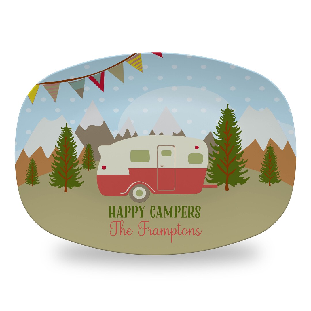 Camper Personalized Platter Great for the RV or Camping, Outdoor Patio ...