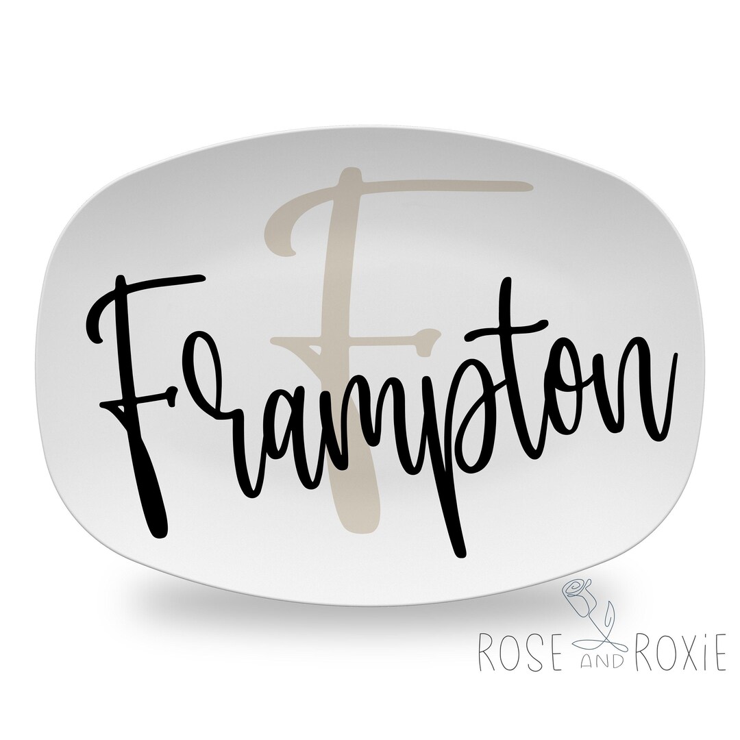Personalized Last Name Platter, Custom Farmhouse Design, Wedding ...