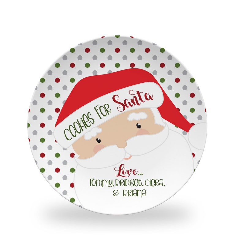 Santa Plate - Etsy