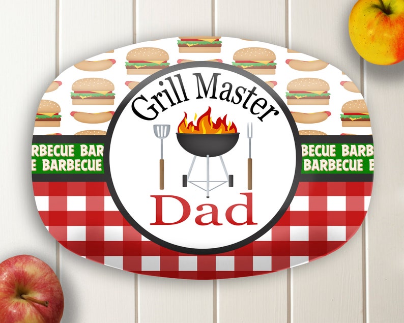 BBQ Grilling Plate Personalized Platter Custom Barbecue - Etsy