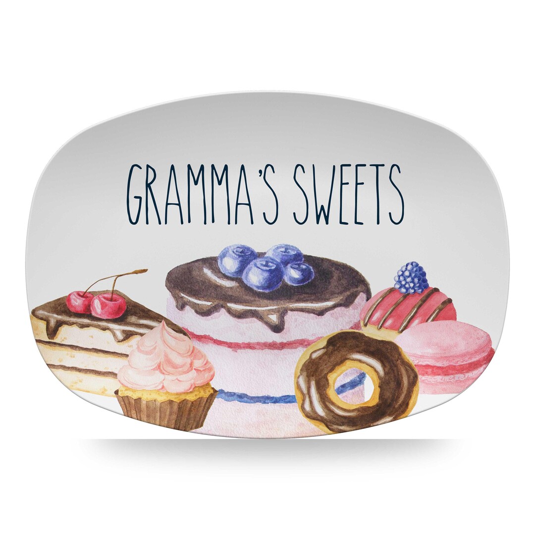 Personalized Sweets Platter, Brunch or Dessert Plate, Mother's Day Gift ...