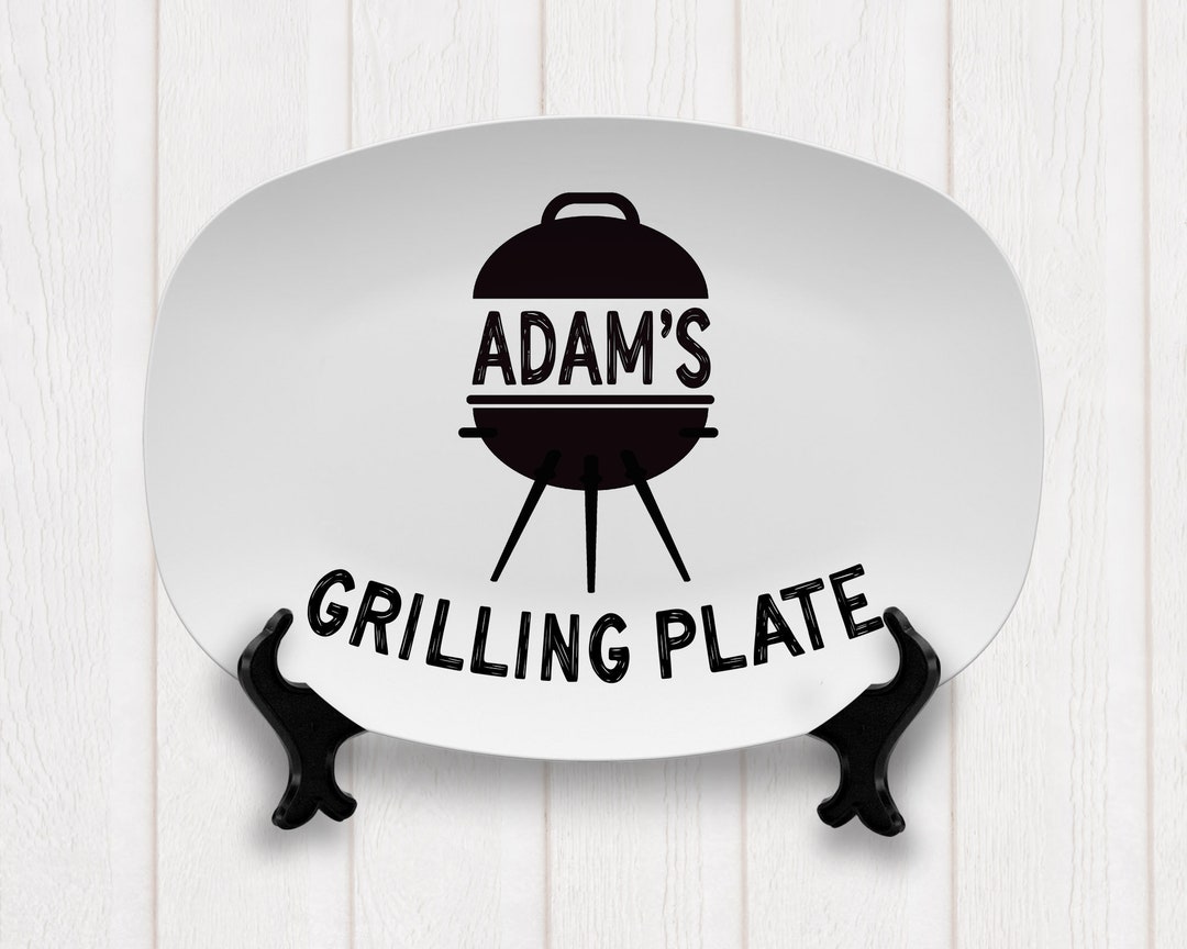 Daddy's Grilling Plate Platter, BBQ Personalized Custom Platter ...