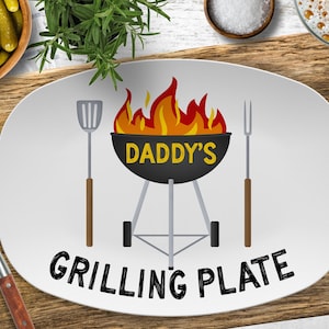 Personalized BBQ Grill Platter, Barbecue Father's Day Gift - Etsy