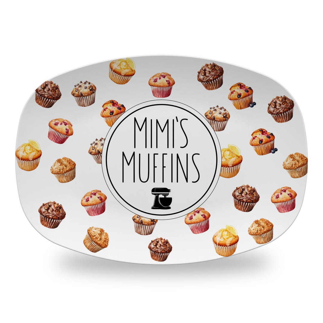 Personalized Muffin Platter, Custom Dessert Serving Plate With Name - Etsy