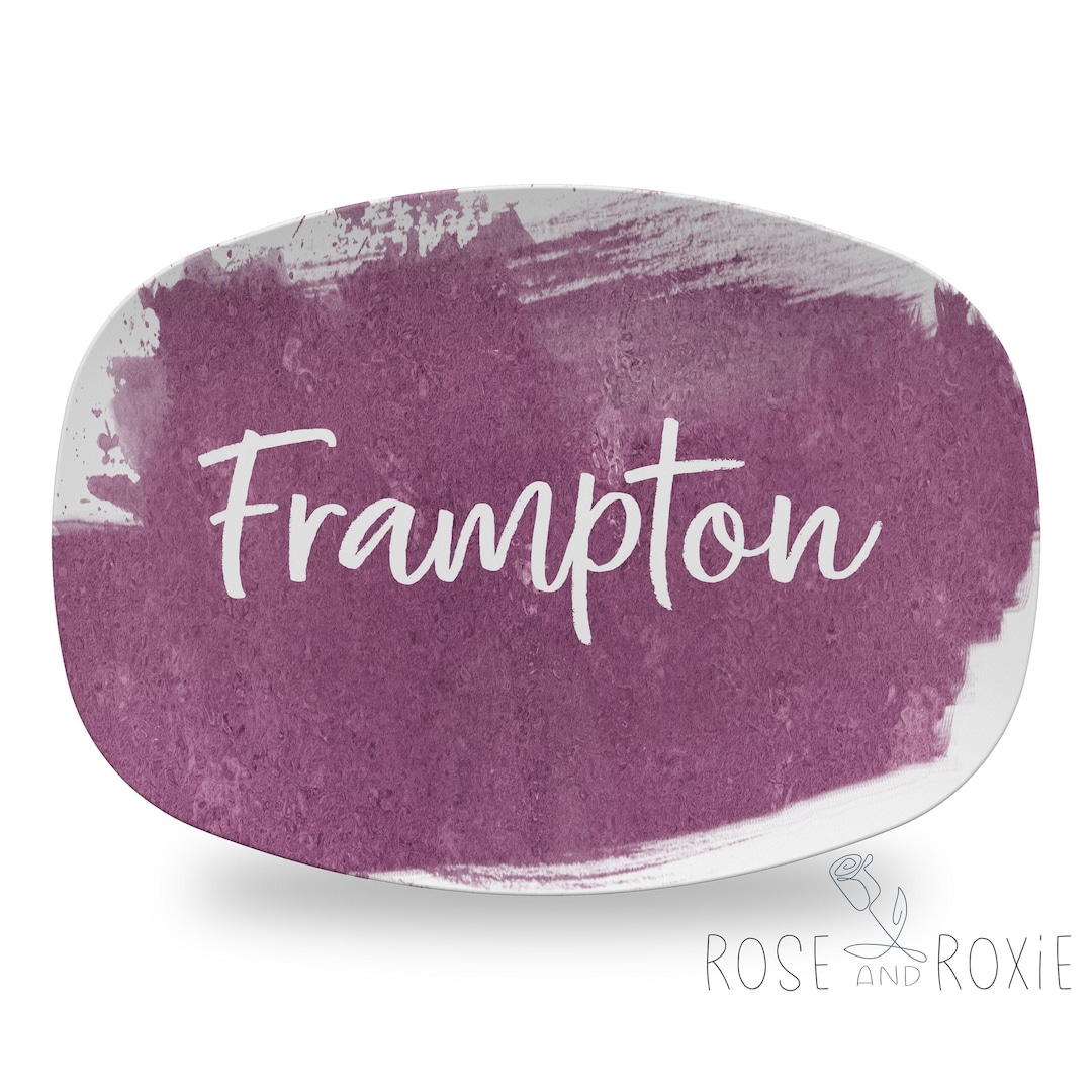 Purple Splash Personalized Platter, Summer Wedding Anniversary Gift - Etsy