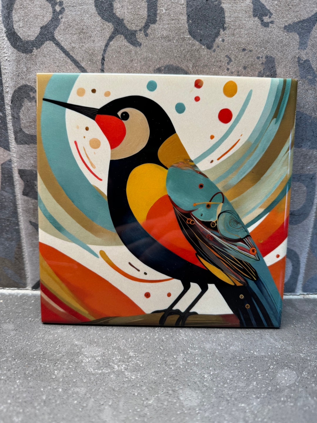 16 Designs! Mid-century Modern Bird Hot Pot Trivets. Hot Pads & Home ...