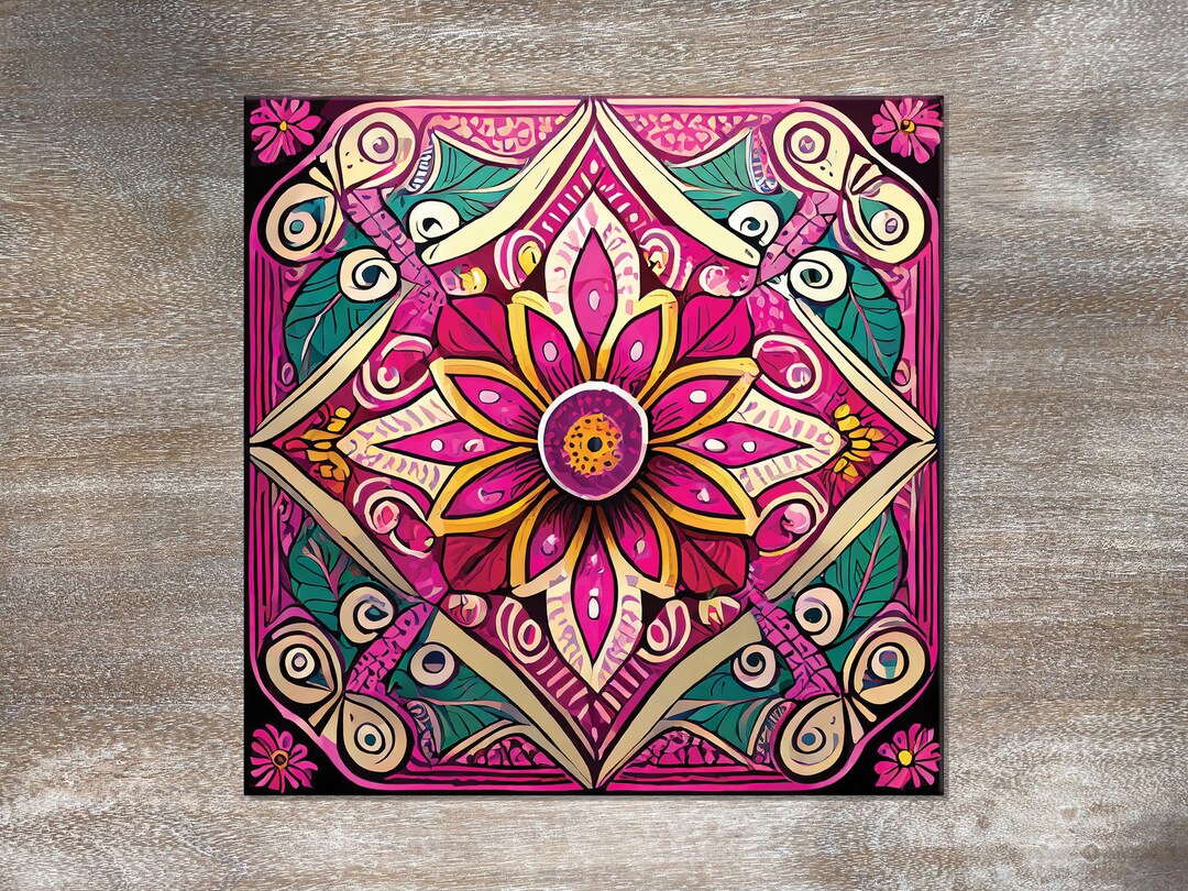 96 Designs! 6x6 Ceramic Tile Trivet. Mexican Style Tile Trivet for Hot ...