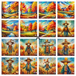 32 Designs! Ceramic Tile Trivet Fall Season & Scarecrow. Trivets for ...