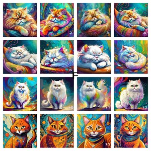 Ceramic Trivet Cats. 144 Designs! Cat Lover. Trivets for Hot Dishes ...