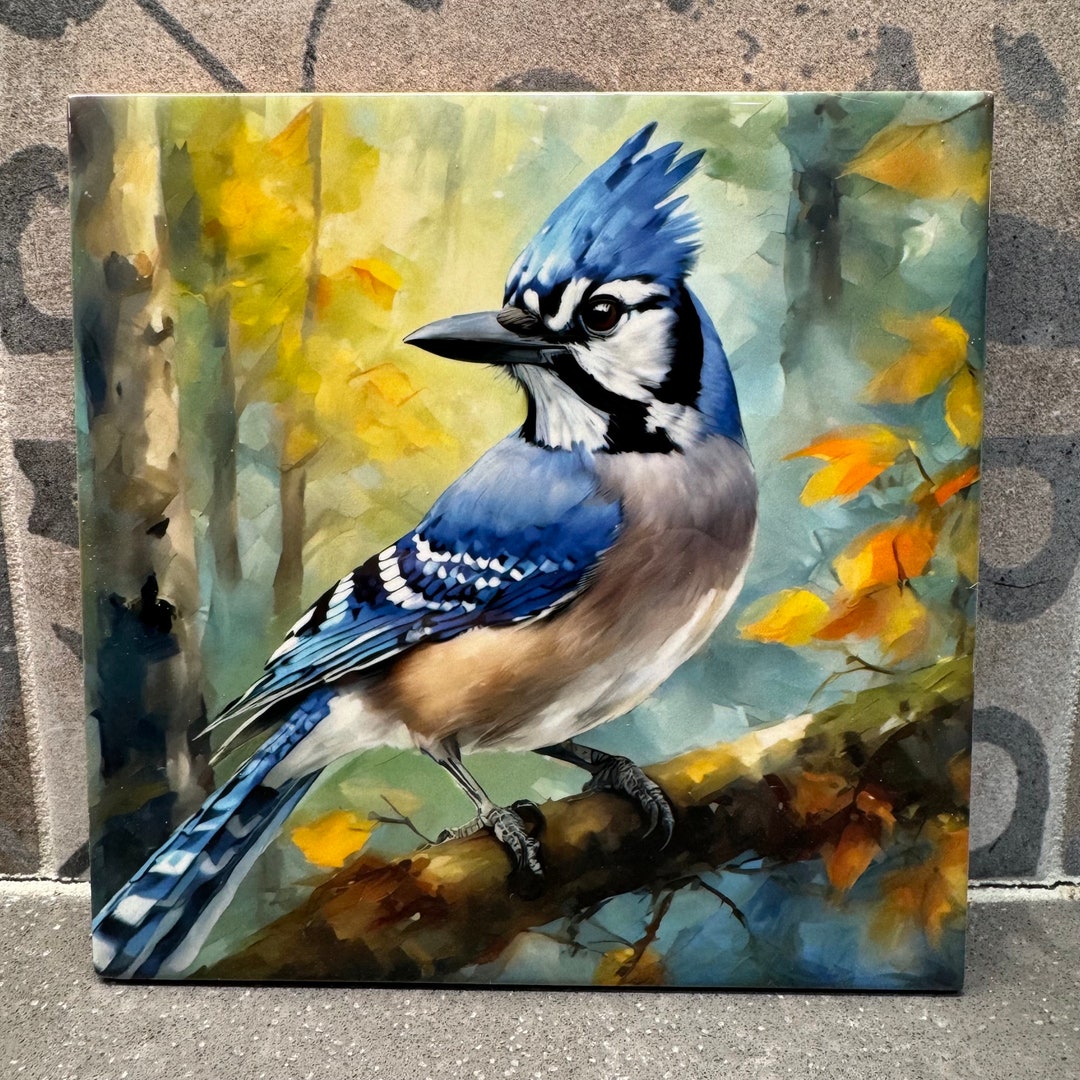 Blue Jay Bird Trivet for Hot Dishes, Hot Pads & Home Decor for Bird ...