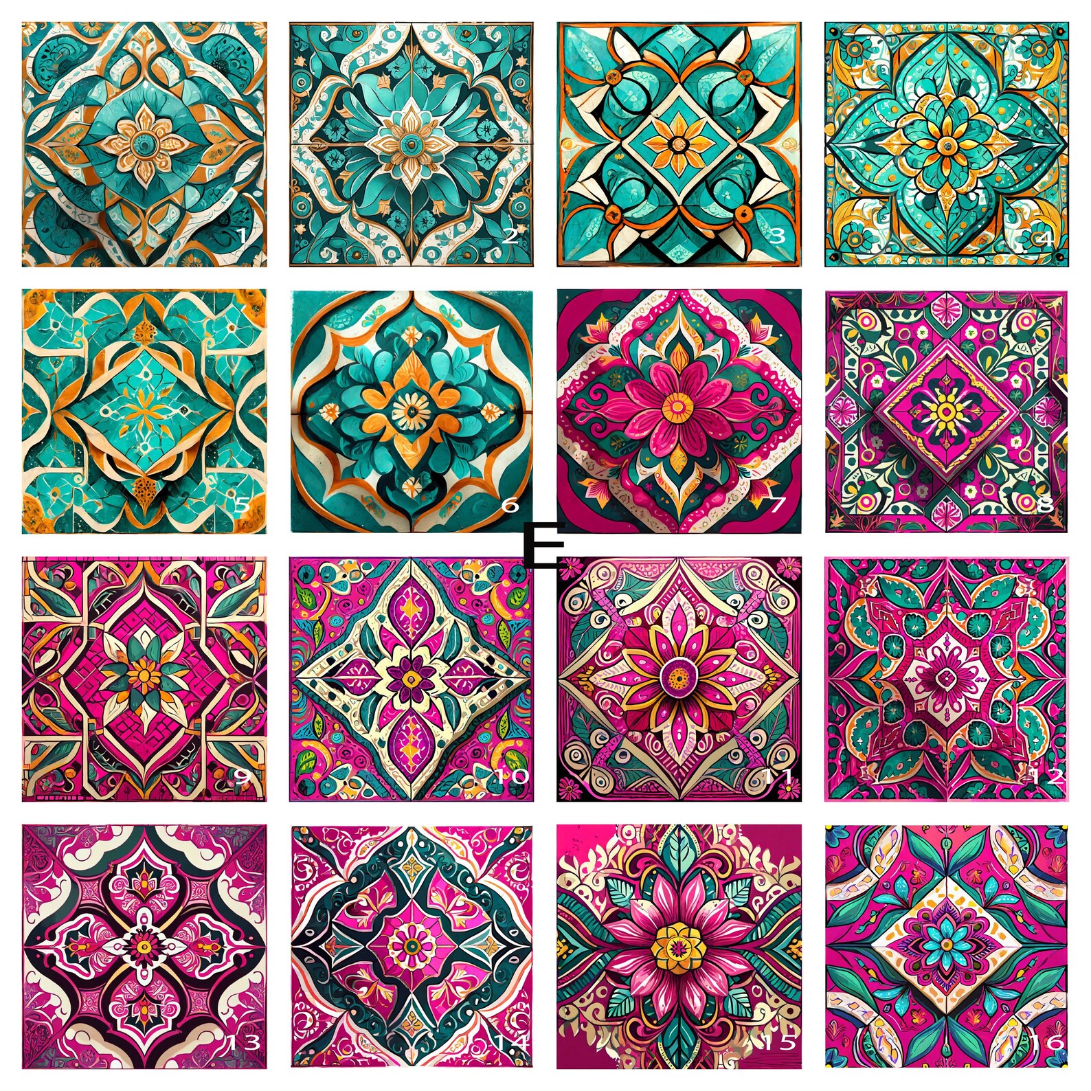 96 Designs! 6x6 Ceramic Tile Trivet. Mexican Style Tile Trivet for Hot ...