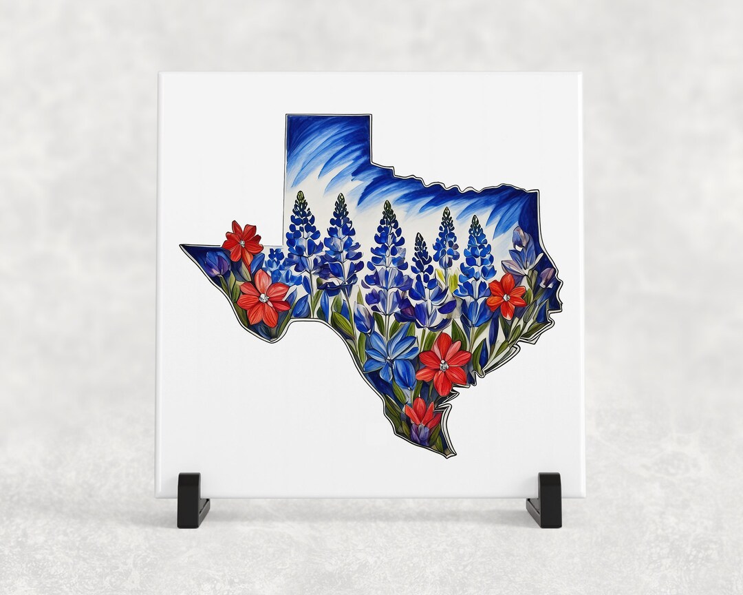 Trivet for Hot Dishes Texas State Flower Blue Bonnet, Kitchen Decor ...