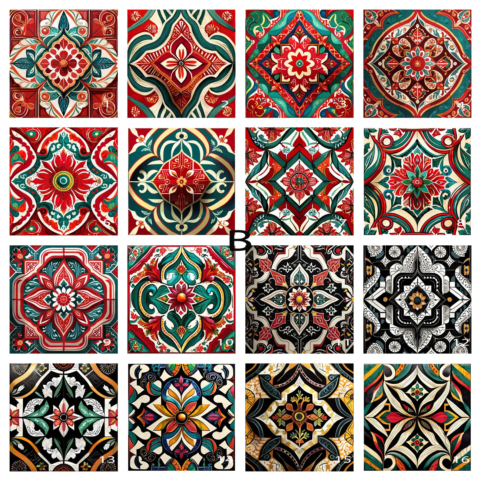 96 Designs 6x6 Ceramic Tile Trivet. Mexican Style Tile Trivet for Hot ...