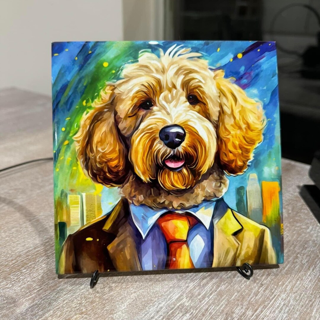 14 Designs! Trivets for Hot Dishes, Goldendoodle Gift, Goldendoodle Art ...