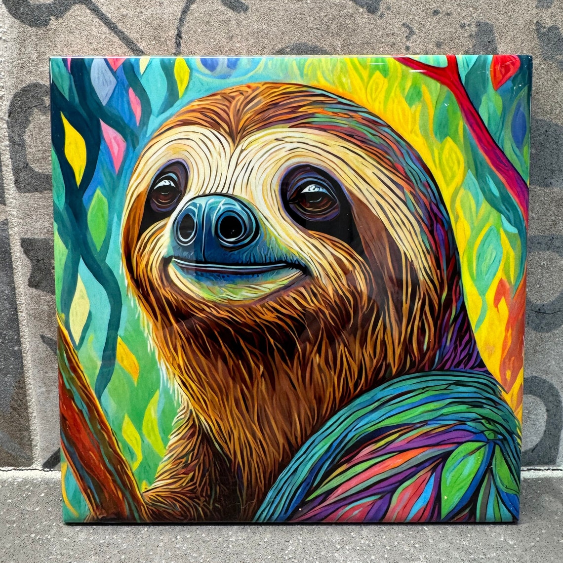 Sloth Trivet for Hot Dishes. Sloth Gifts. 6in Hot Pot Trivet Coasters ...