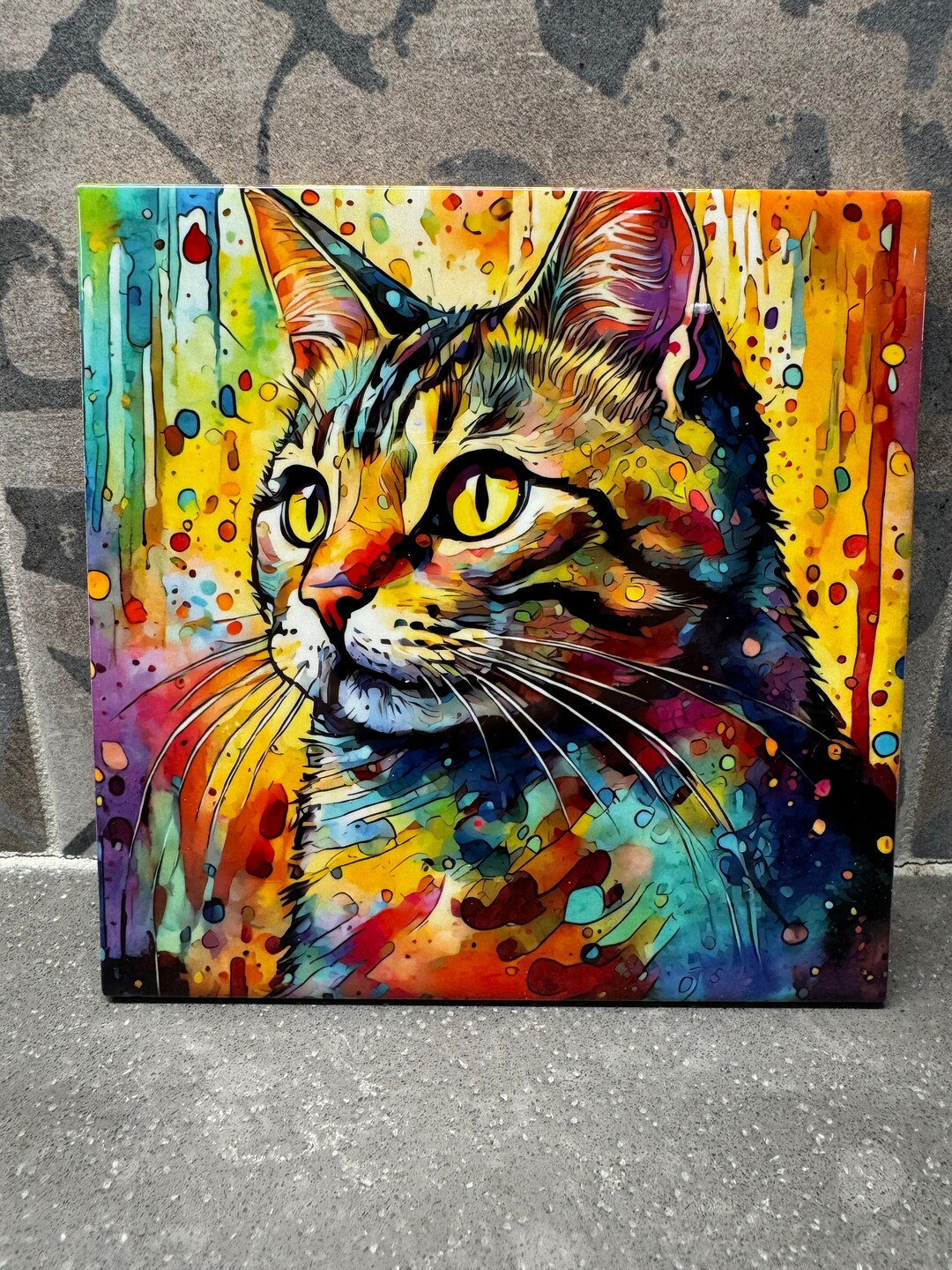 Tabby Cat Trivet. Tabby Cat Trivets. Hot Plate. 6"x6" Trivet. Tabby Cat ...