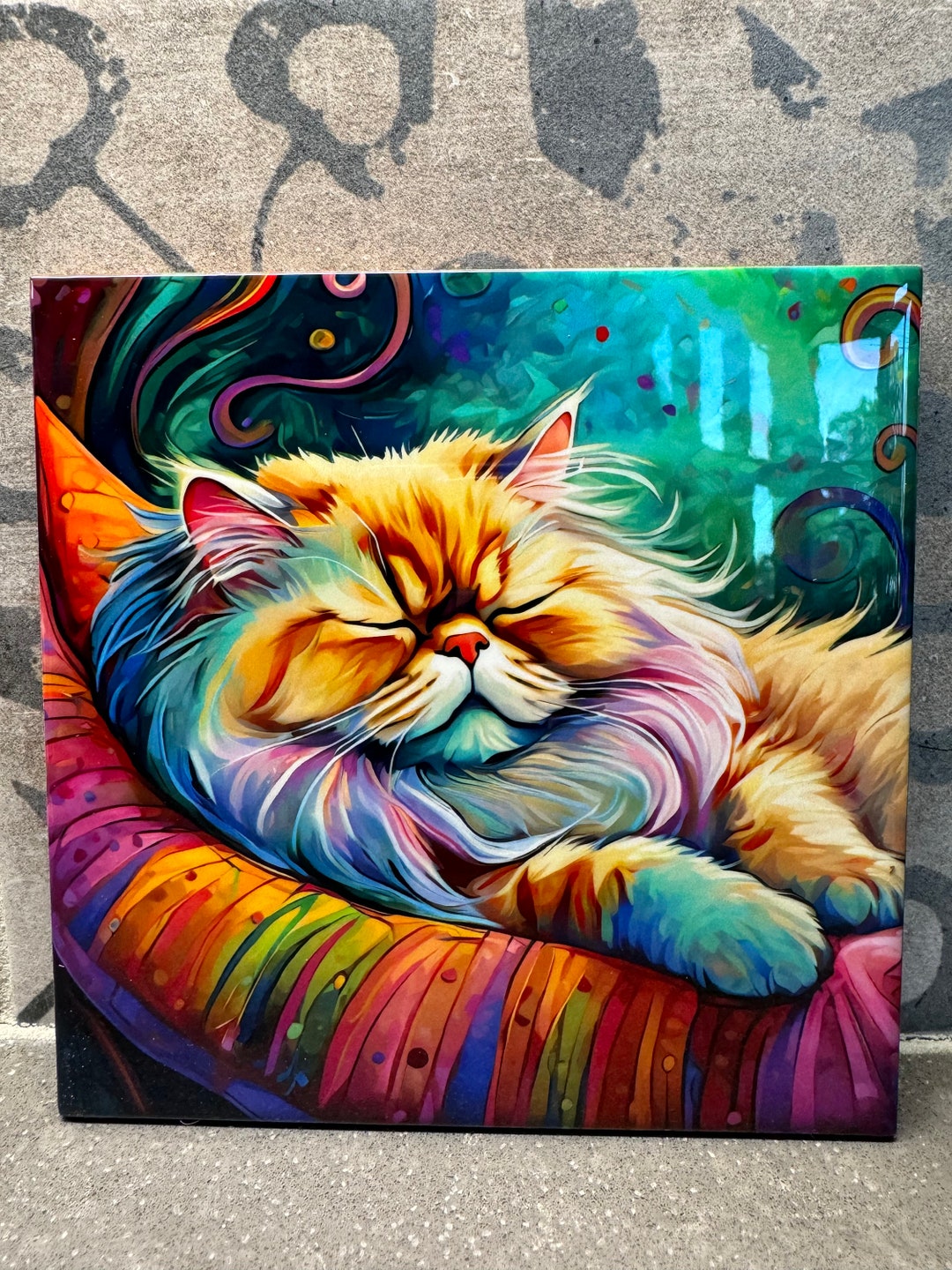 48 Designs Ceramic Trivet. Persian Cat Trivets for Hot - Etsy