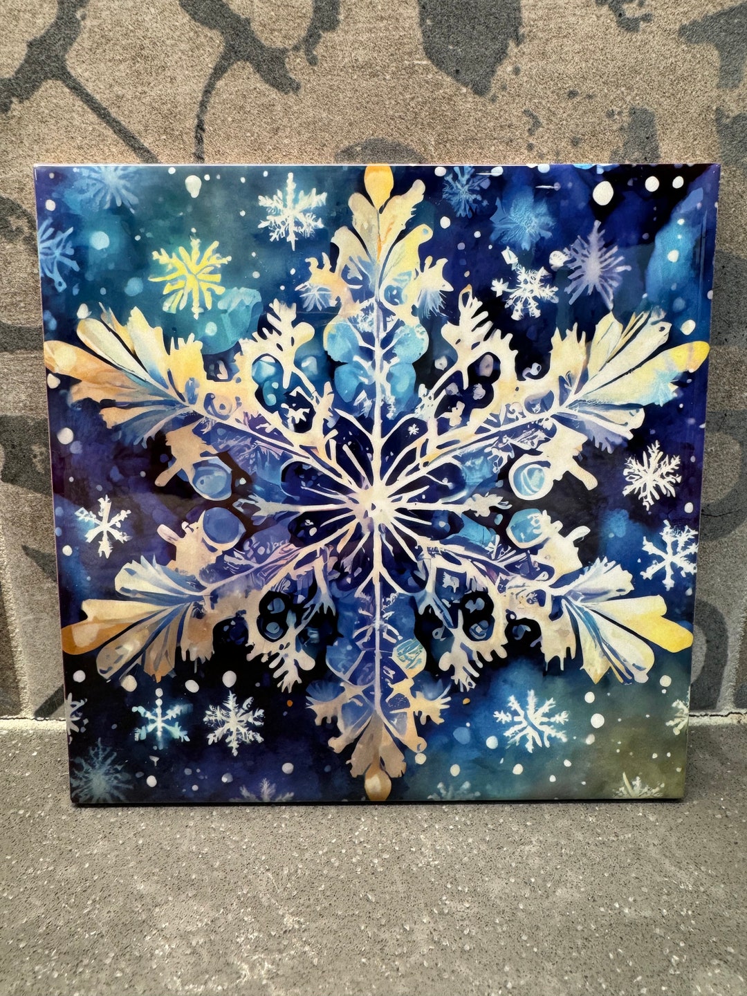 Snowflake Trivet. Christmas Trivet. Hot Plate. 6"x6" Trivet. Christmas ...