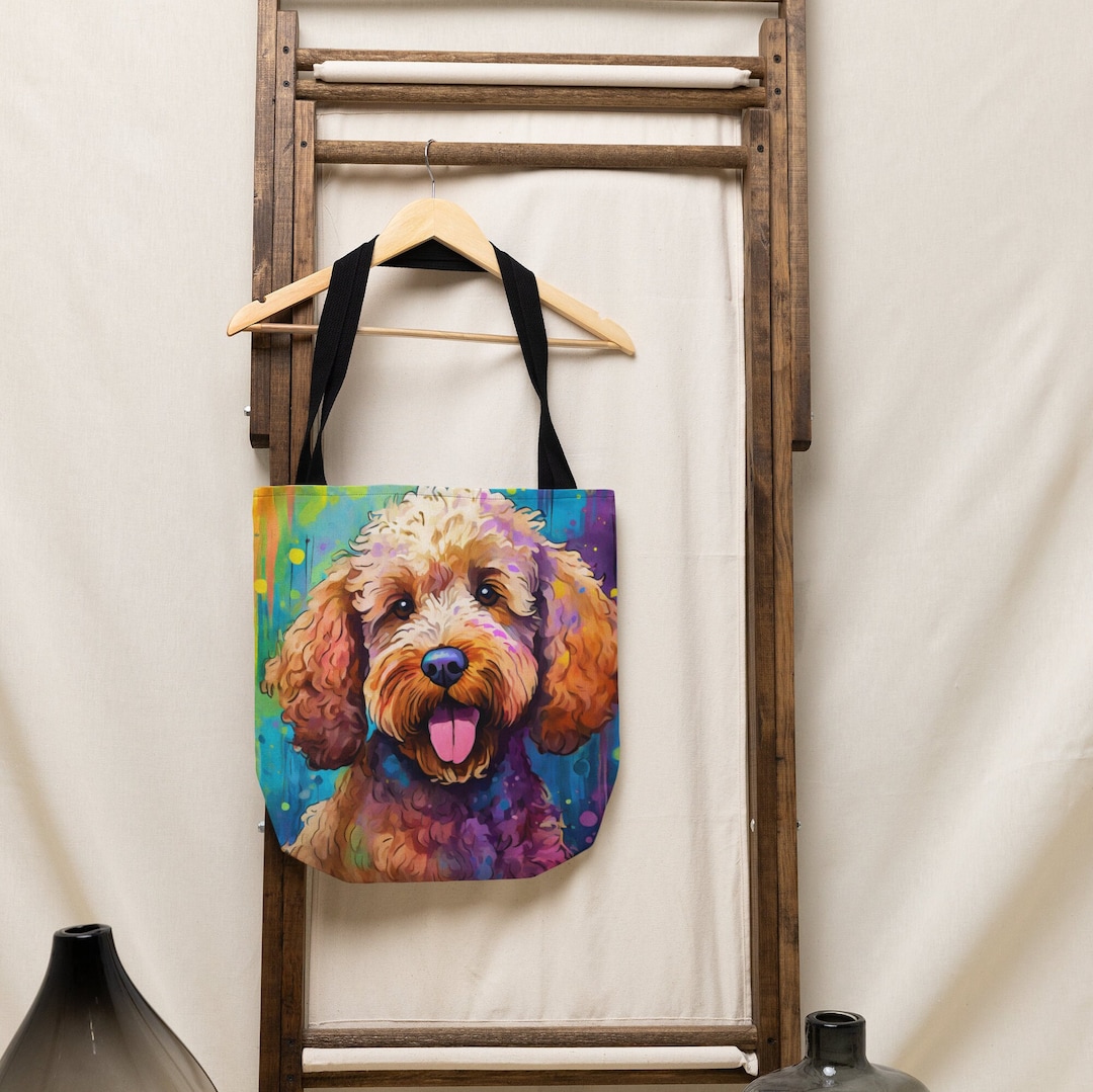 Goldendoodle Dog Tote Bag, Dog Bag, Canvas Bag, Tote Bag, Reusable Bag ...