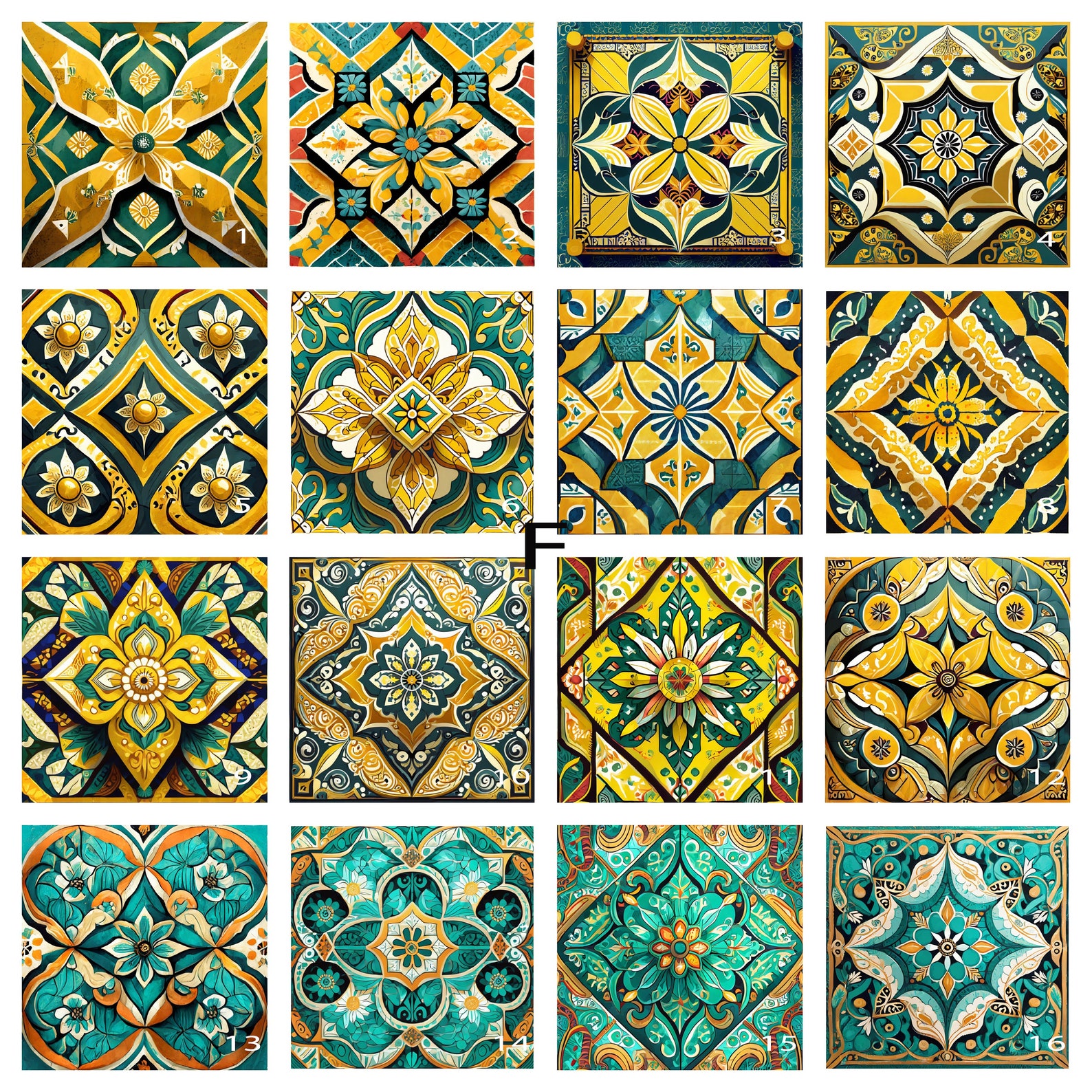 96 Designs 6x6 Ceramic Tile Trivet. Mexican Style Tile Trivet for Hot ...