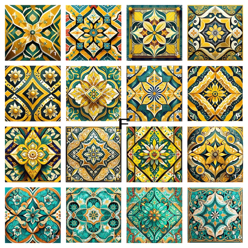 96 Designs 6x6 Ceramic Tile Trivet. Mexican Style Tile Trivet for Hot ...