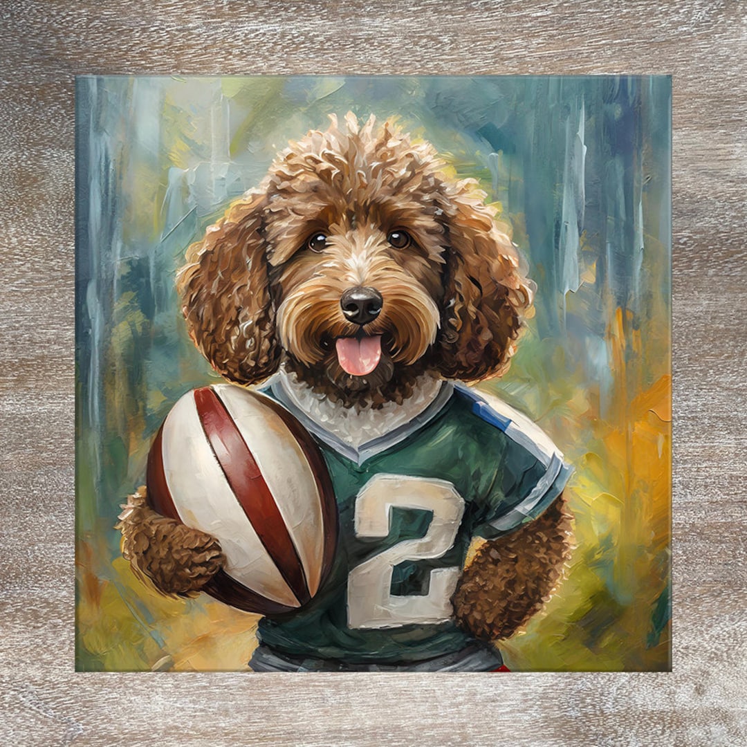 8 Designs! Doodle Rugby Player. Trivet for Hot Dishes. 6"x6" Hot Plate ...