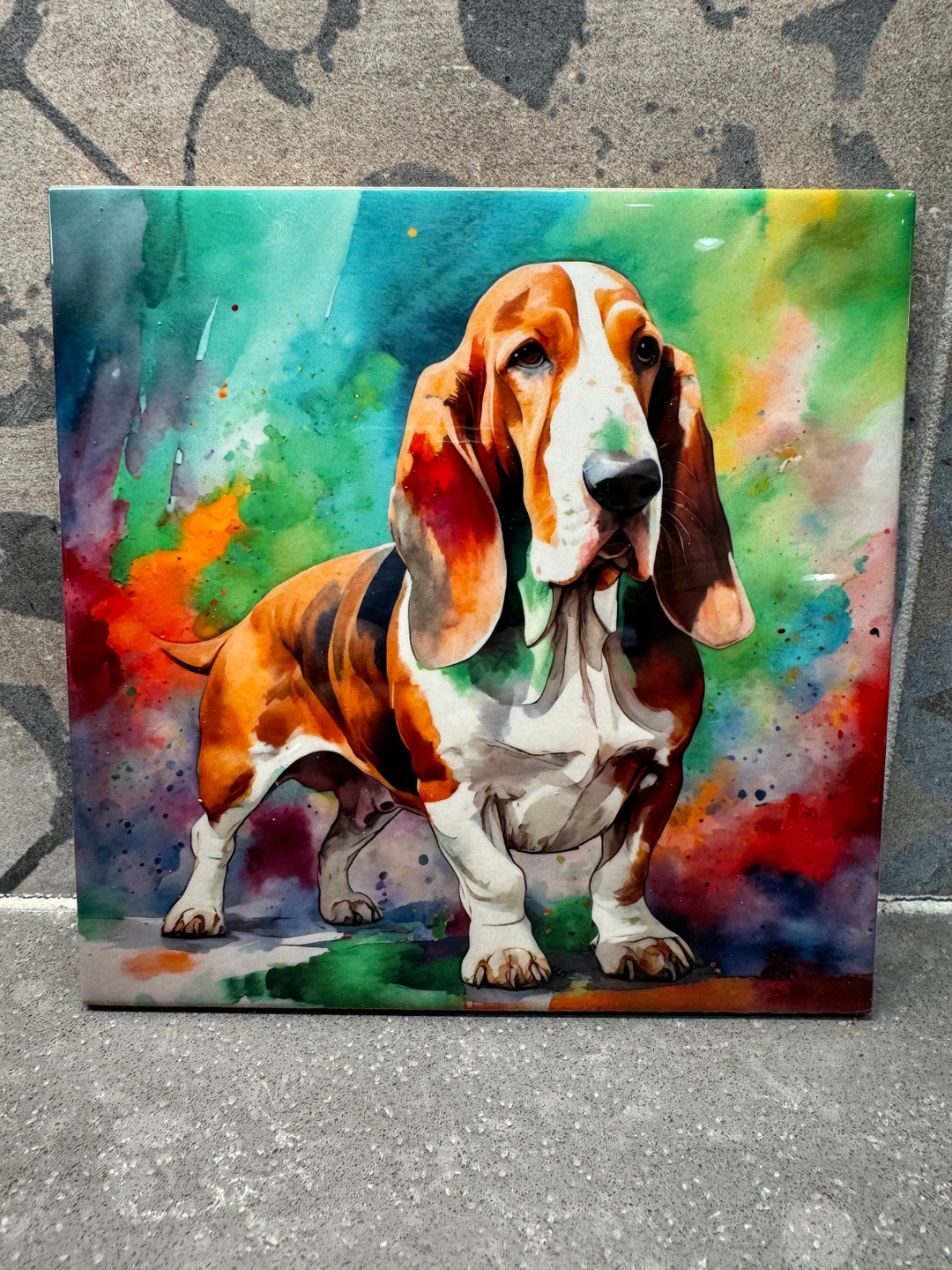 Basset Hound Trivet. Basset Hound Trivets. Hot Plate. 6"x6" Trivet ...