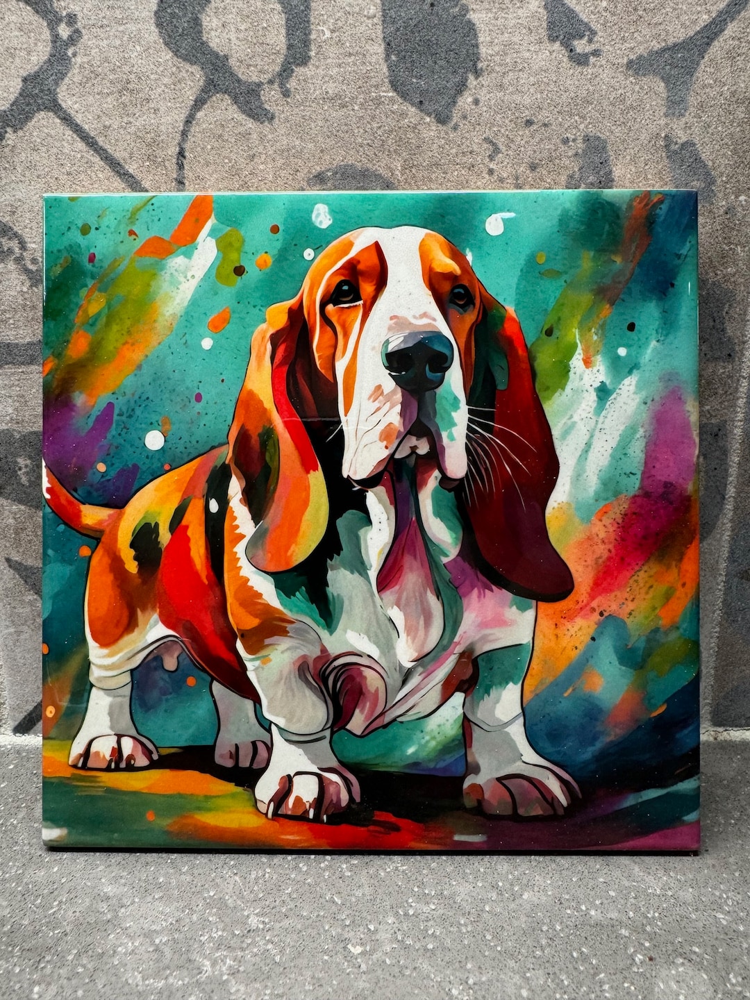 Basset Hound Trivet. Basset Hound Trivets. Hot Plate. 6"x6" Trivet ...