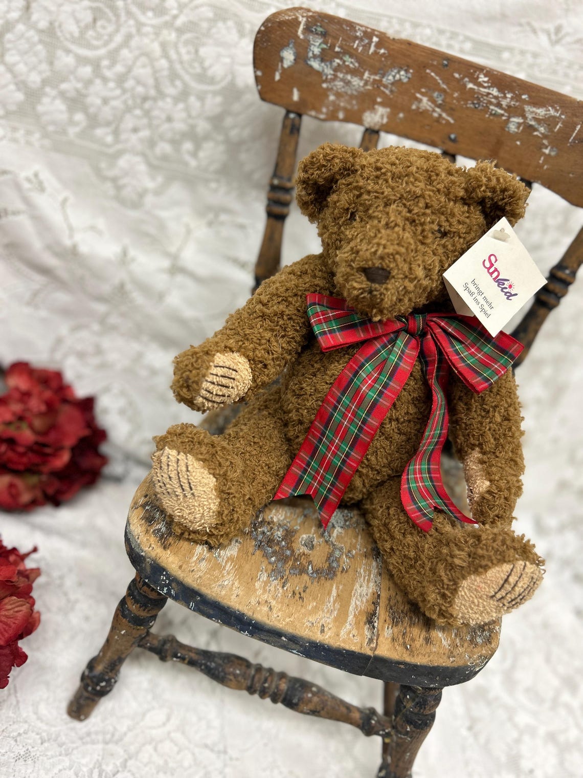 Vintage “sunkid” German Teddy Bear - Etsy