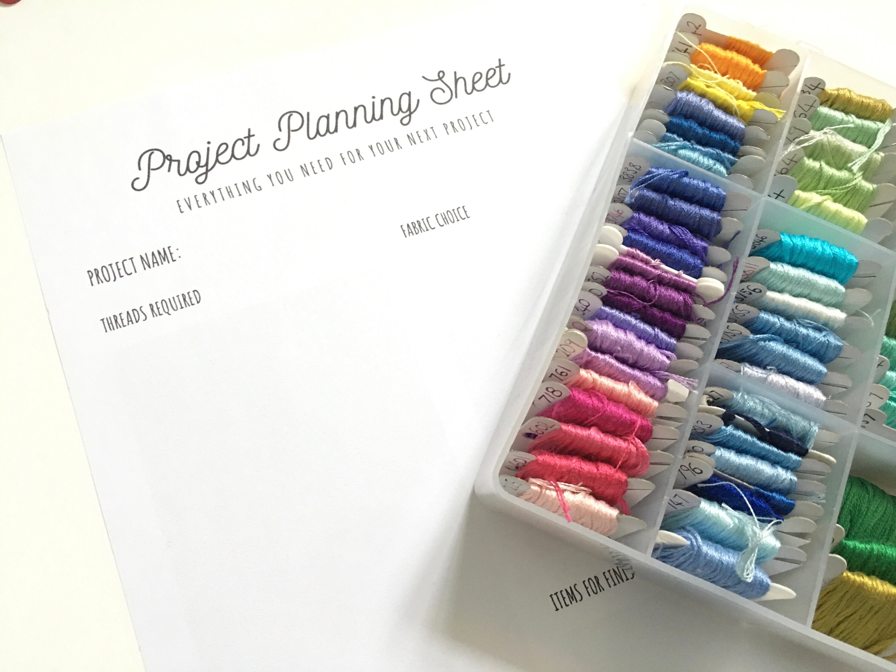 Cross Stitch Planning, Organization and Project Sheets - PDF Printables ...