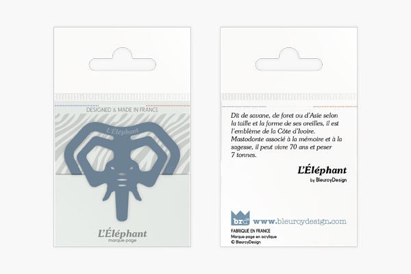 Bookmark Elephant Theme Animal Savanna Bookmark Animal Elephant Book ...