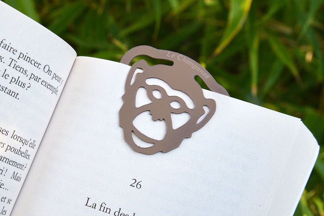 Bookmark Chimpanzee Monkey Theme Animal Savannah Tarzan Bookmark Monkey ...