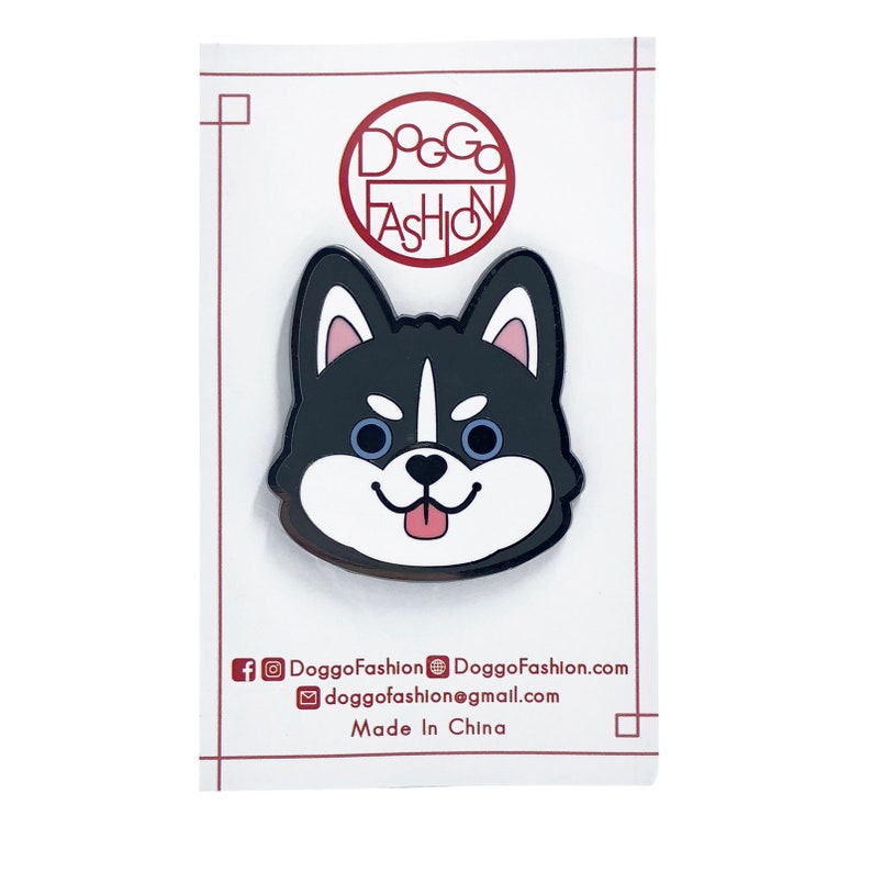 Doggofashion Husky Head Enamel Pin for Jackets Hats Backpacks - Etsy