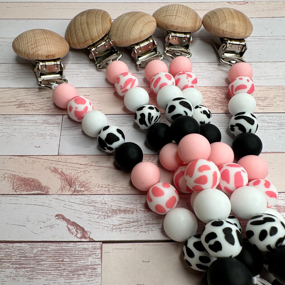 Silicone Bead Clip Accessory Holder - Customizable Key Clip, Name Tag ...