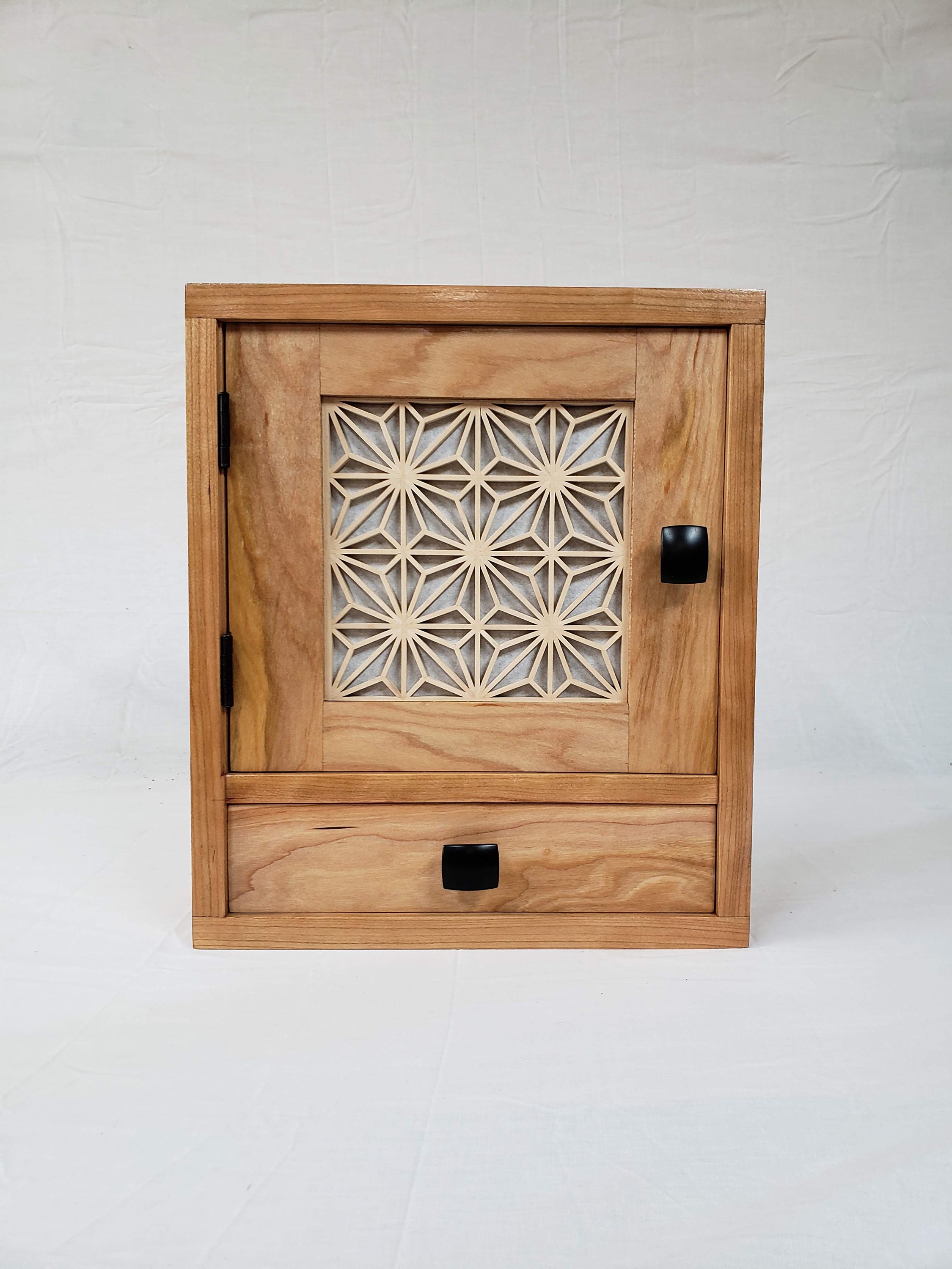 Dovetailed Small Cabinet Featuring Kumiko Panel - Etsy