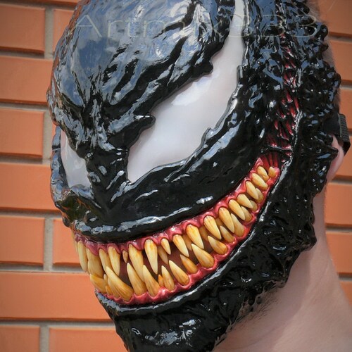 Custom Agent Venom Helmet Mask Halloween Costume Cosplay Movie - Etsy