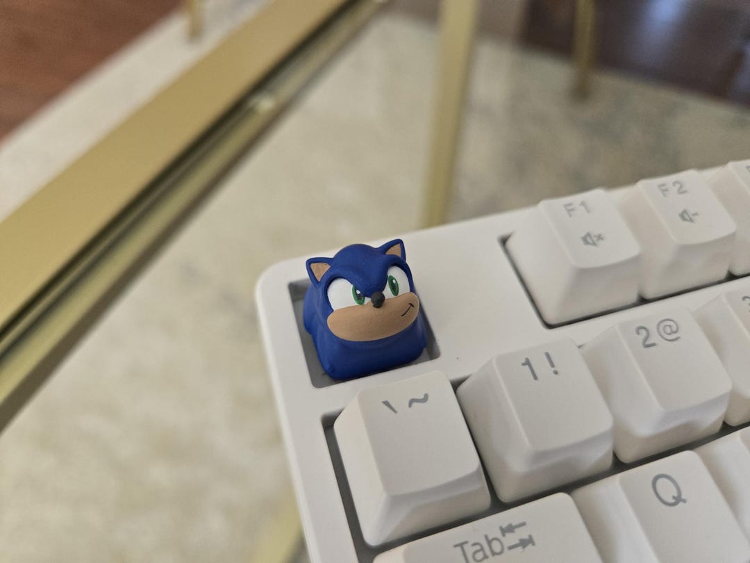 Sonic Artisan Keycap - Handmade Resin Gaming Keycap, Custom Mechanical ...