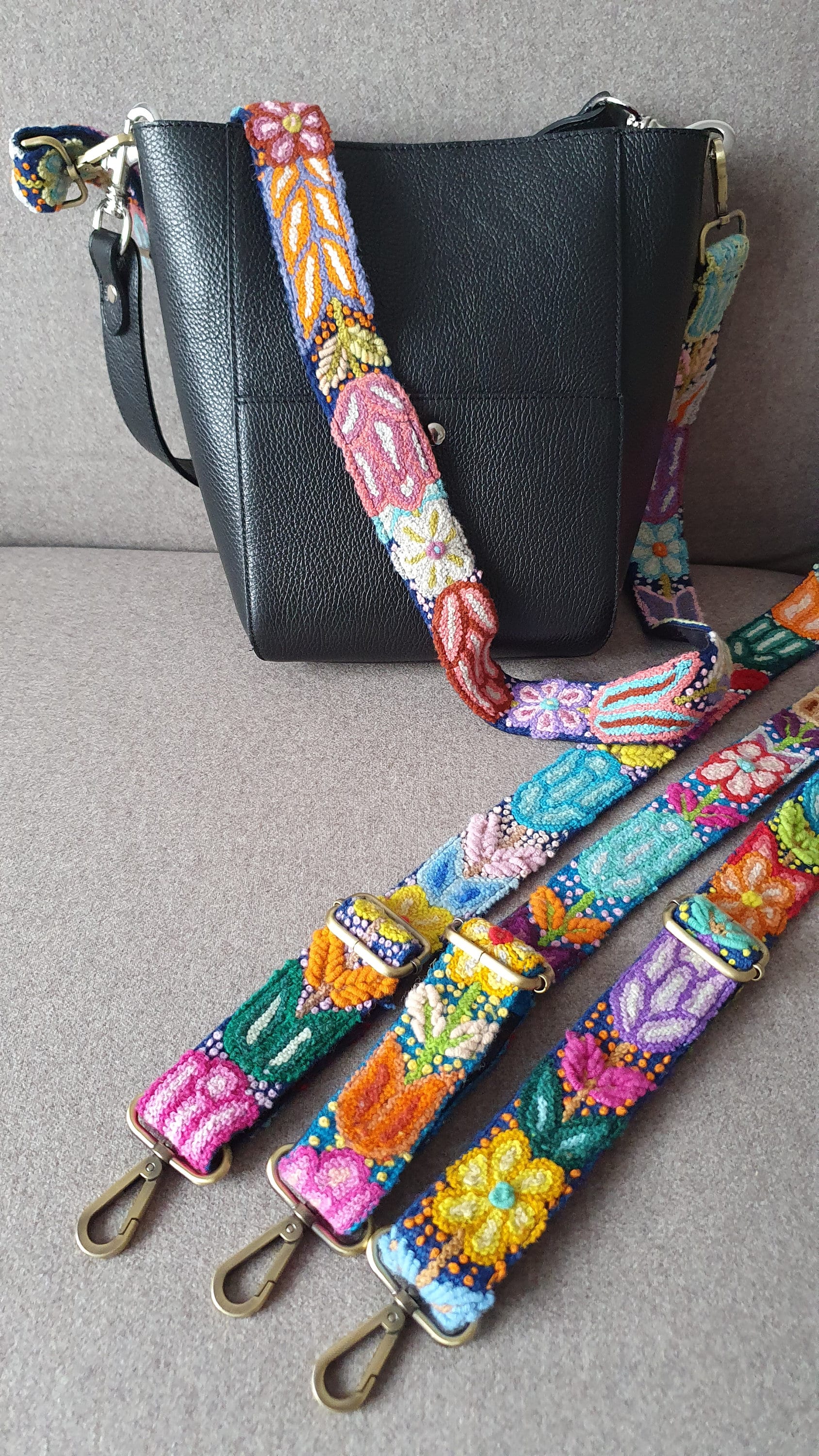 Replacement Embroidered Strap for Crossbody Bag, Peruvian Handmade Bag ...