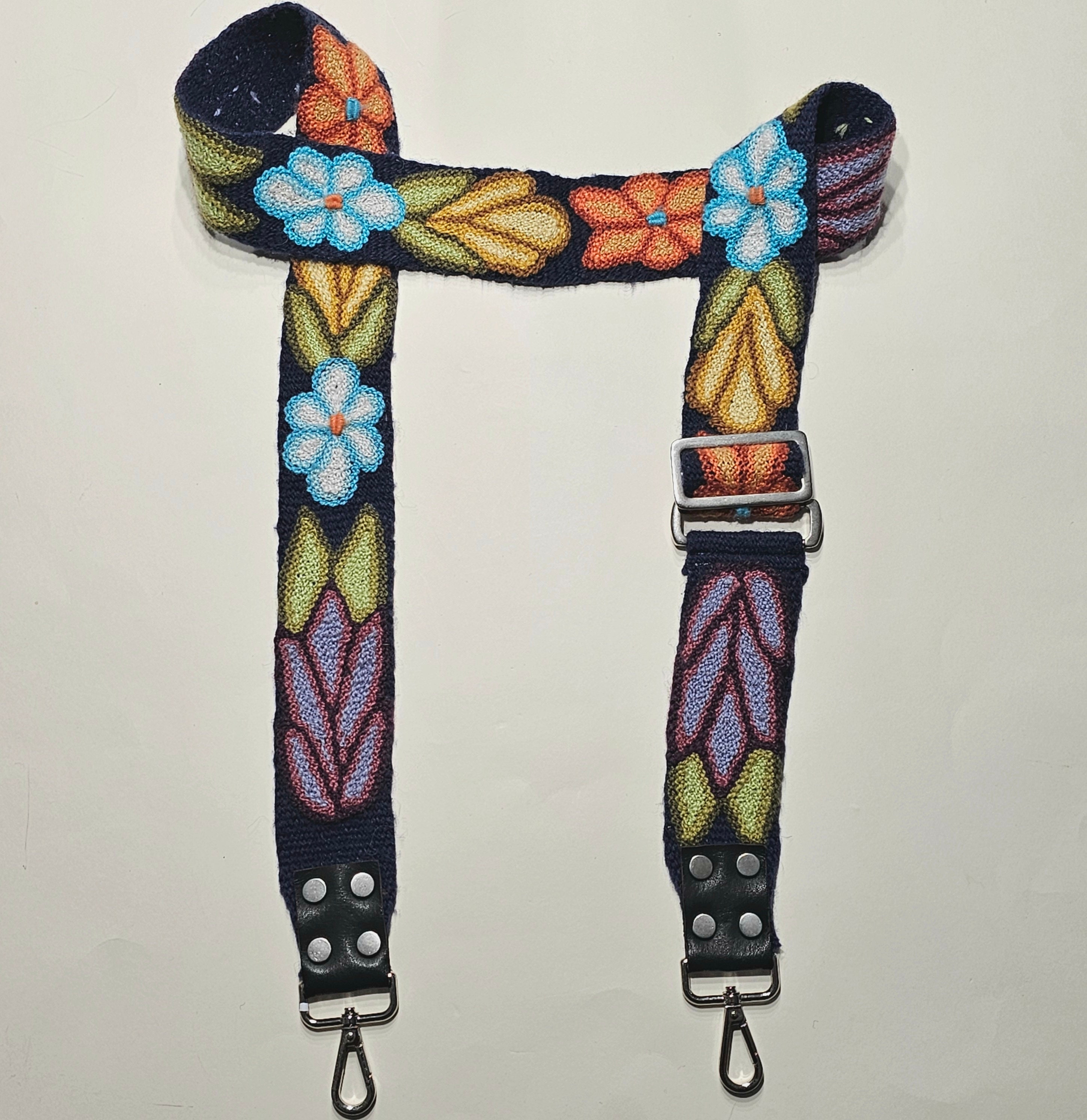 Replacement Embroidered Strap for Crossbody Bag, Peruvian Handmade Bag ...