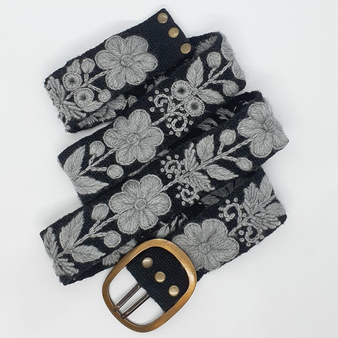 Peruvian Embroidered Belt, Peruavian Belts, Hand Embroidered Belt ...