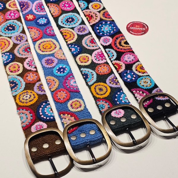 Boho Embroidered Belts - Etsy