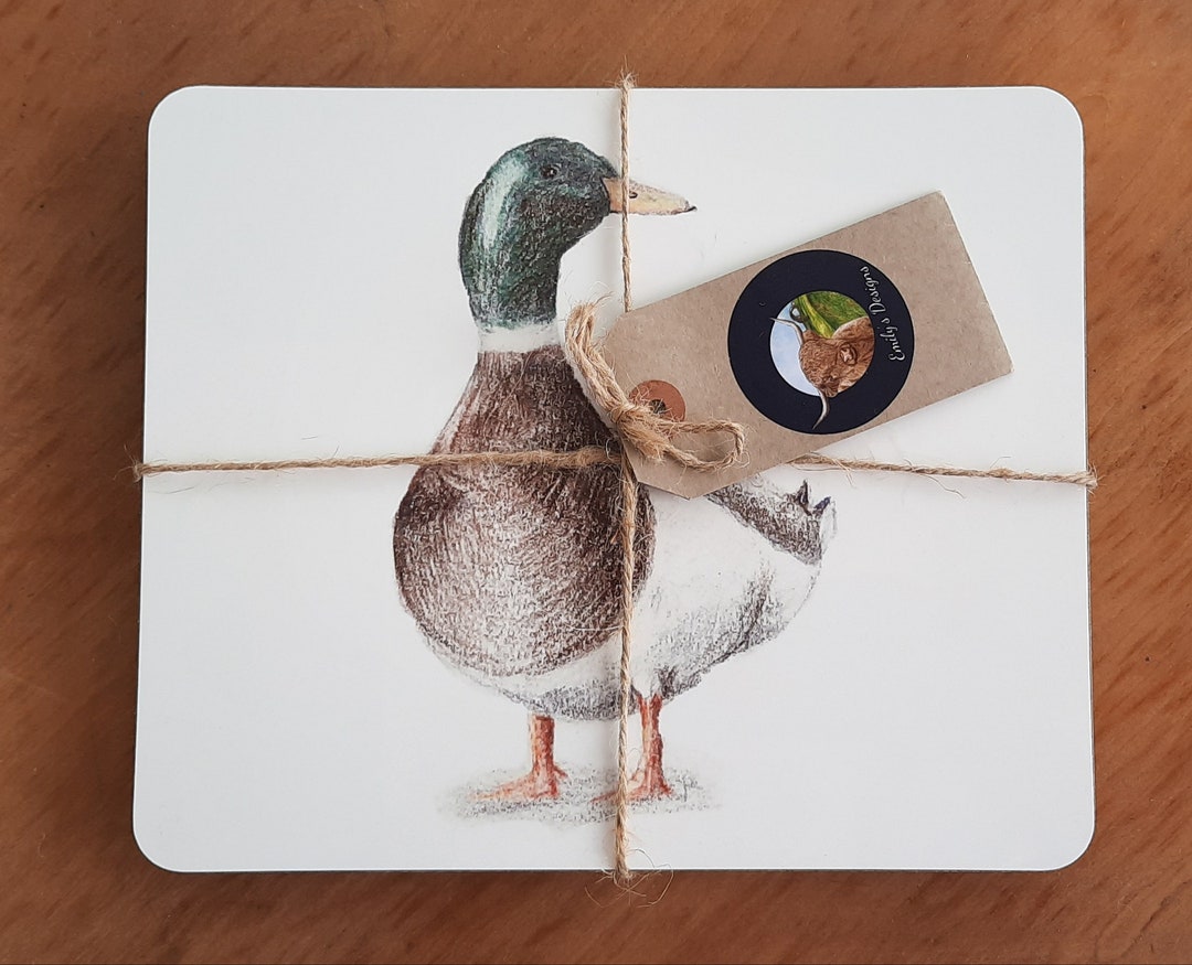 Mallard Duck Placemats pack of 4 - Etsy