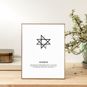 Auseklis, Latvian Symbolic, Ethnic Symbols, Wall Art, Digital Printable ...