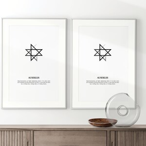 Auseklis, Latvian Symbolic, Ethnic Symbols, Wall Art, Digital Printable ...