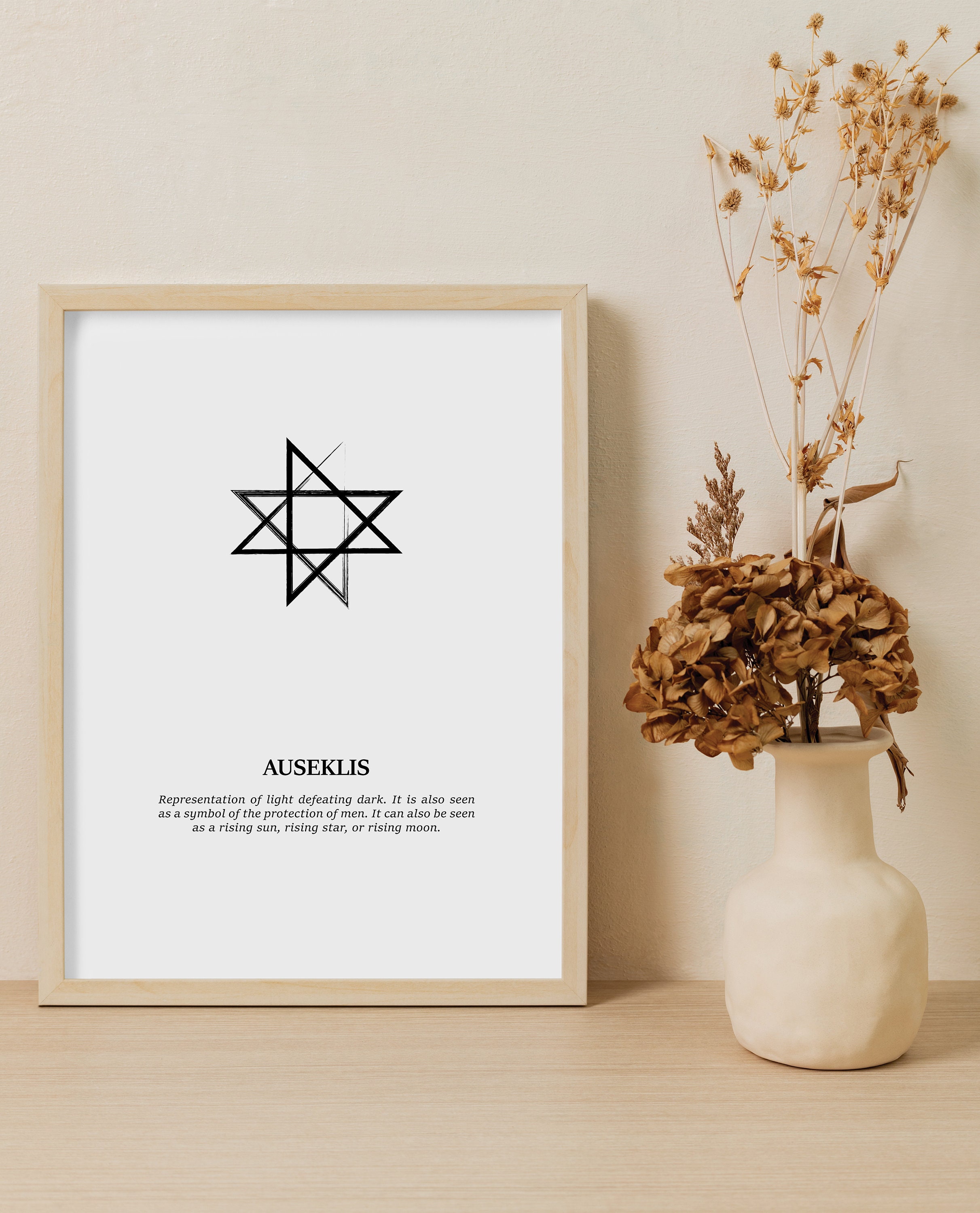 Auseklis, Latvian Symbolic, Ethnic Symbols, Wall Art, Digital Printable ...